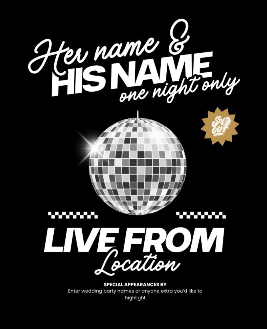 Personalized Wedding Shirt Design | Custom Concert-themed T-shirt ...
