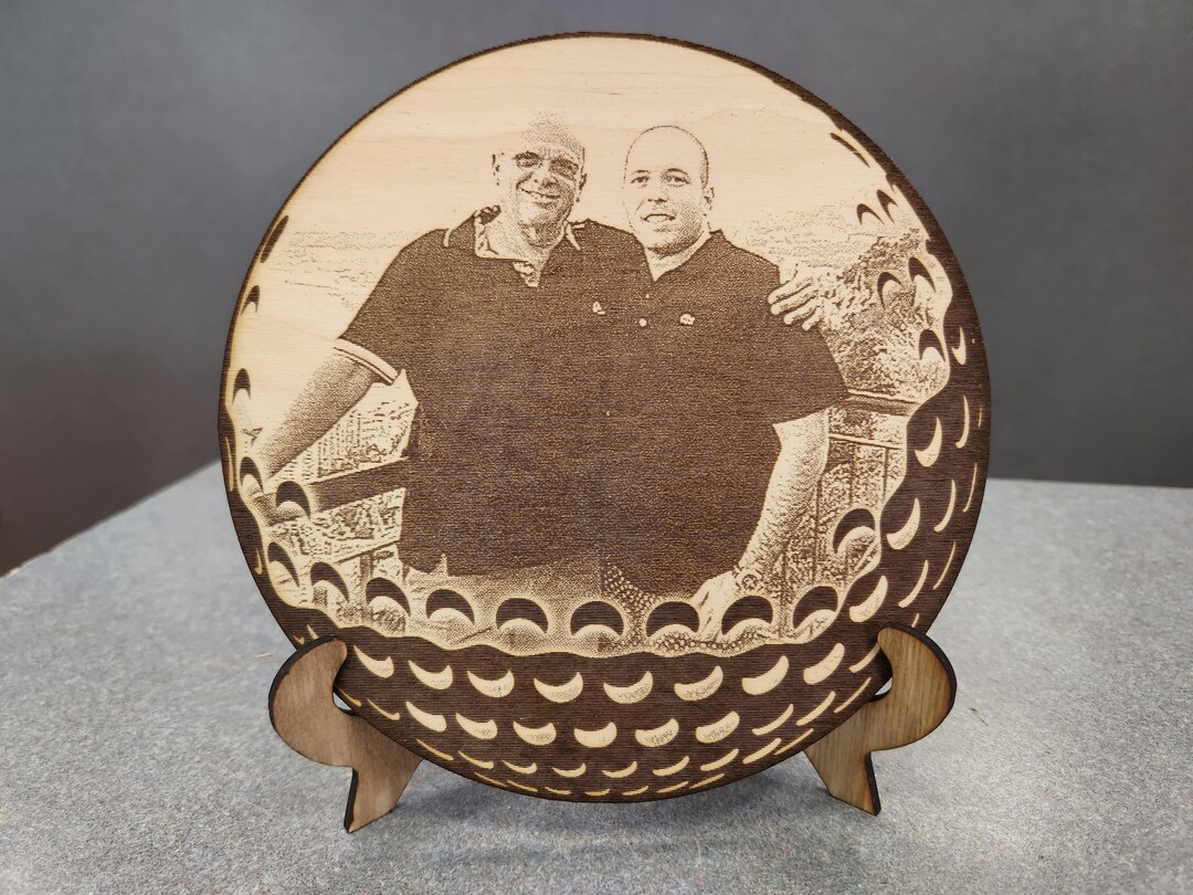 Laser Engraved Golf Ball Photo-wood Golf Ball Photo-golf Photo Magnet ...