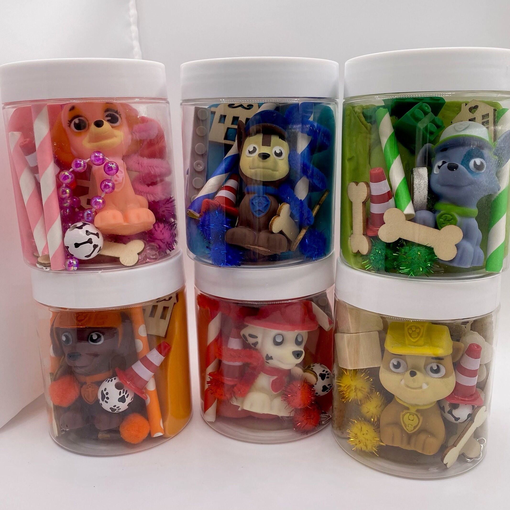 Paw Patrol Playdough Jars - Etsy