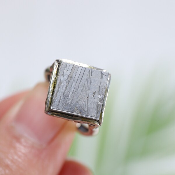Meteorite Ring - Etsy