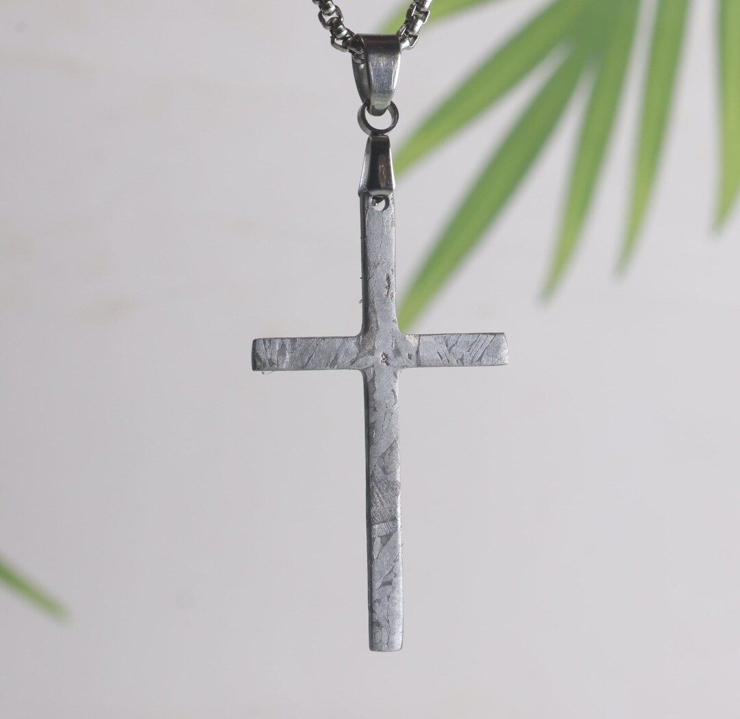 Meteorite Cross Pendantmuonionalusta Meteorite Necklacemeteor Wish ...