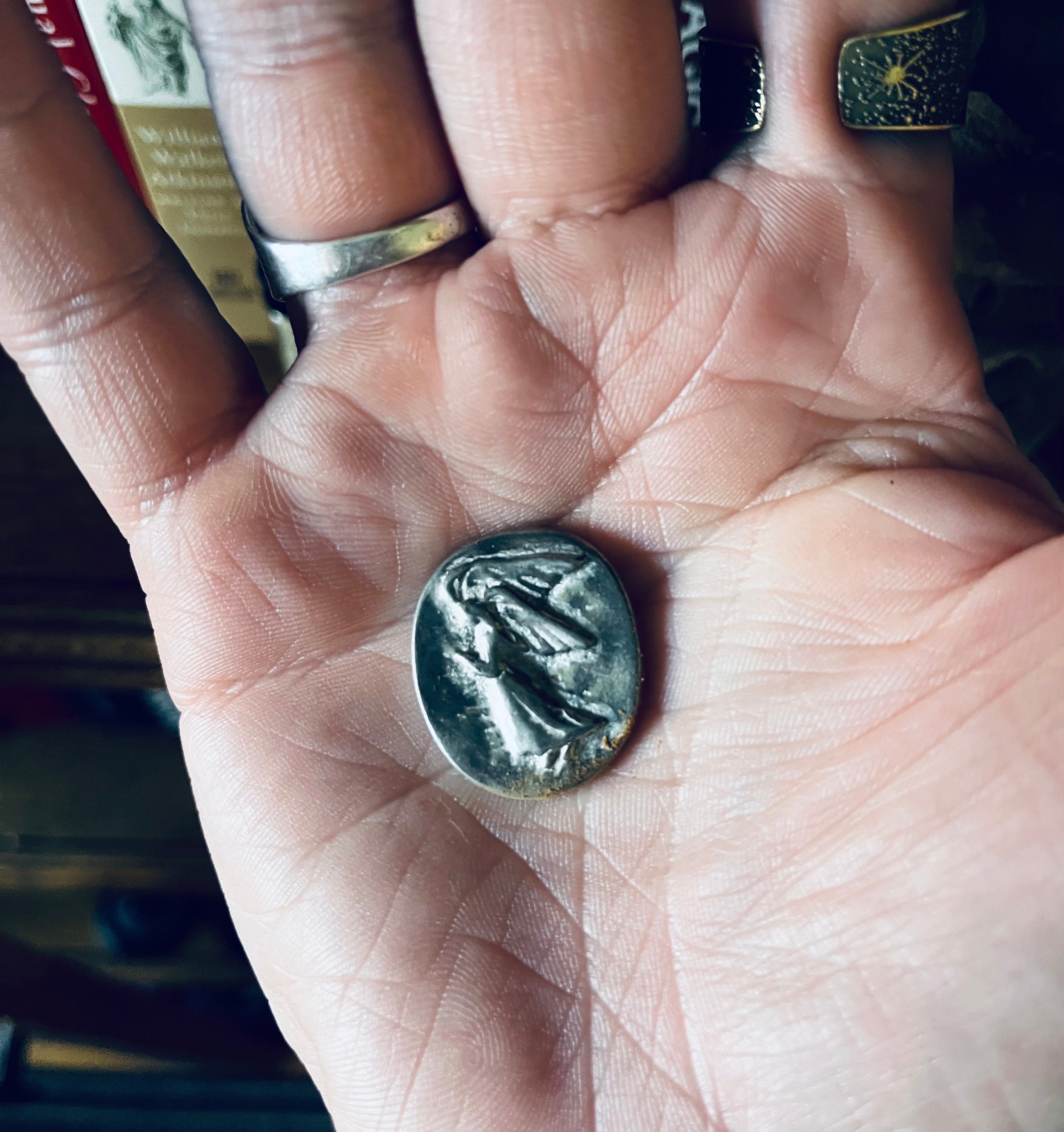 Fixed Holy Guardian Angel Pewter Token With HGA Herb Pack - Etsy