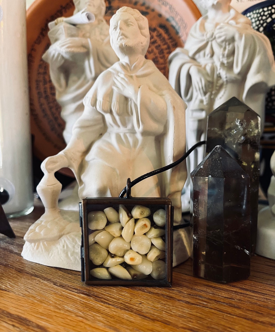 Vintage Styled Square Locket Filled With False Teeth - Etsy