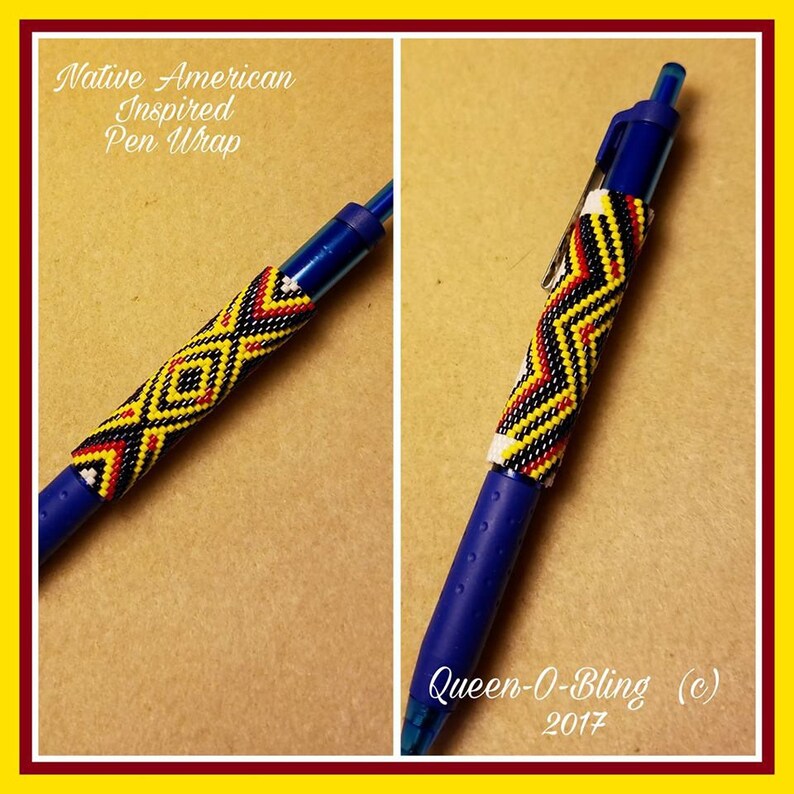 Peyote Pen Wrap Tutorial - Native American Inspired - Etsy