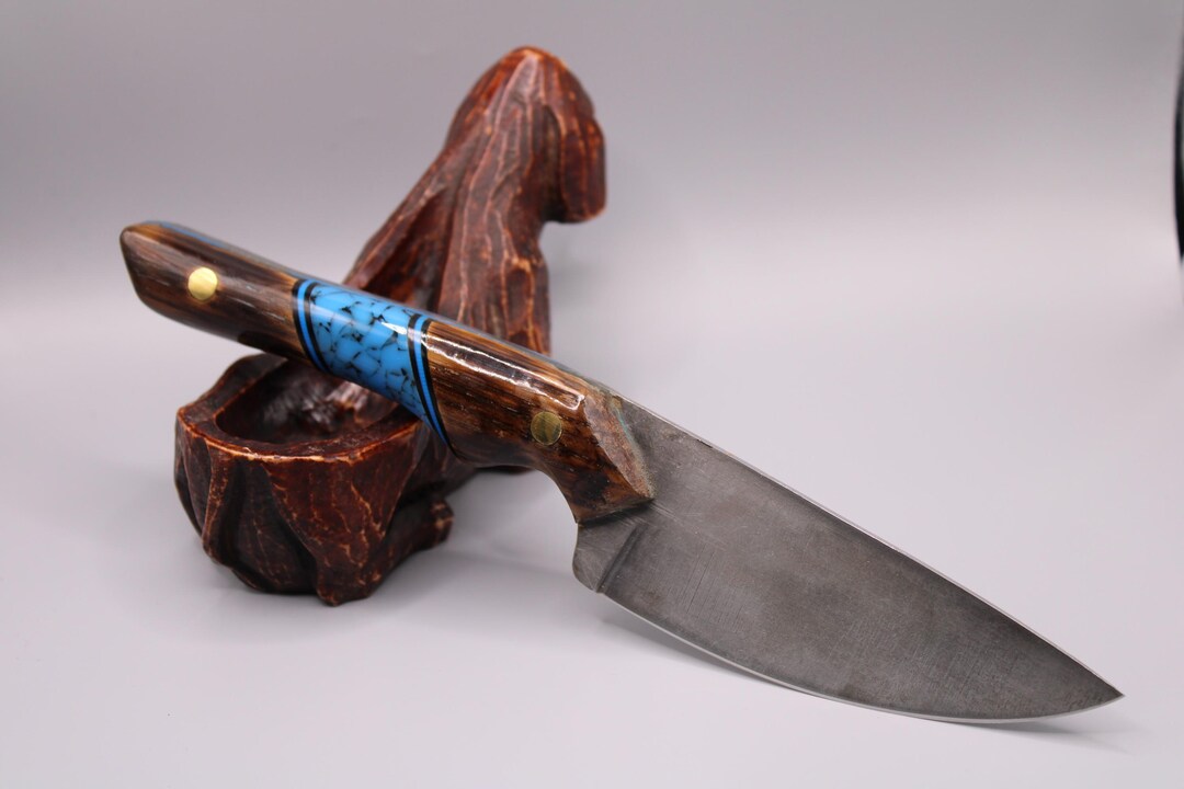 Beautiful Custom Knife, Made With Wood From Used Bourbon Barrels - Etsy