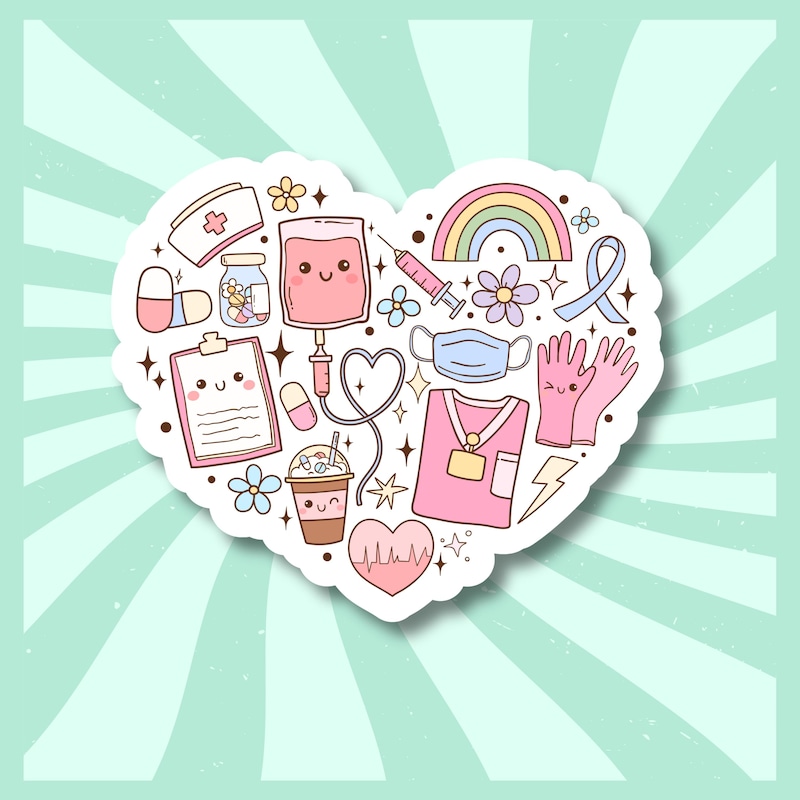 Nursing Sticker - Etsy