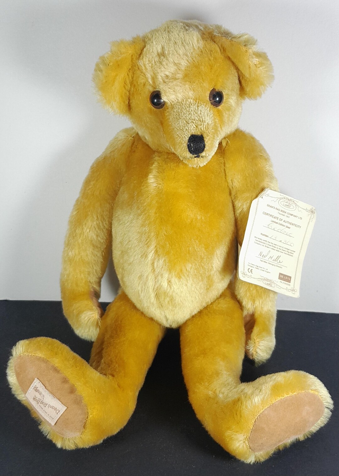 Vintage Dean's Rag Book Limited Edition "cedric" Bear No. 13/300 - Etsy UK