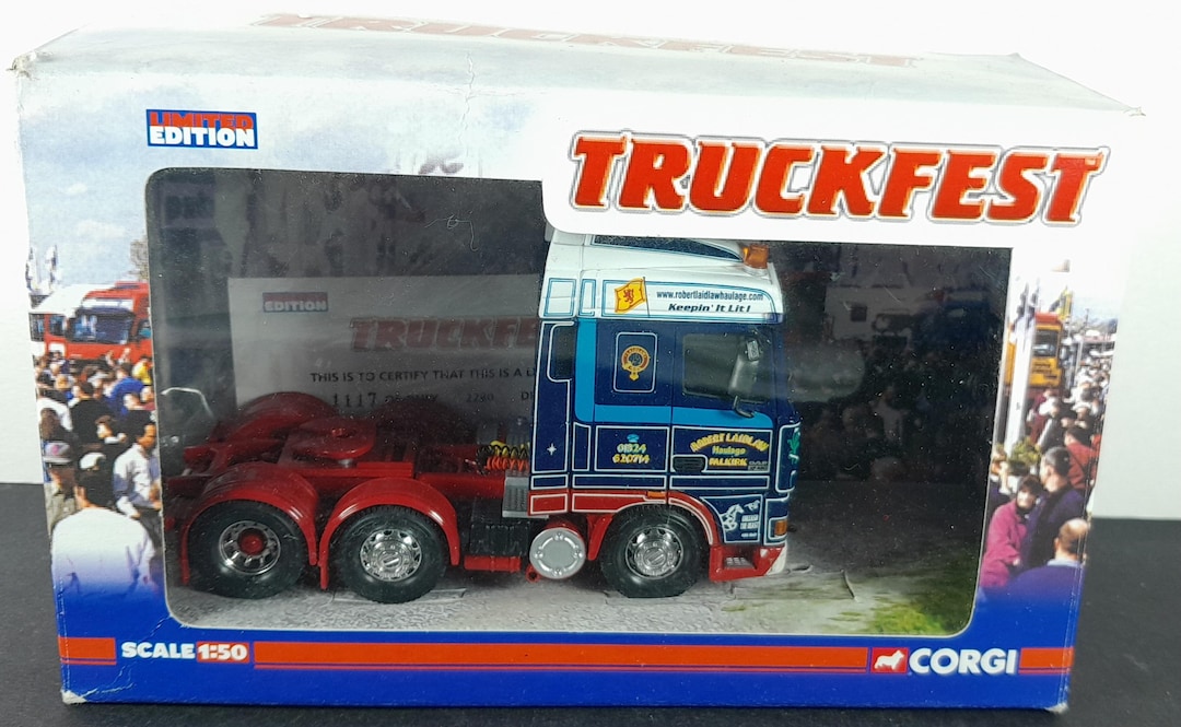 Boxed Corgi Robert Laidlaw DAF XF Space Cab CC13220 731 - Etsy
