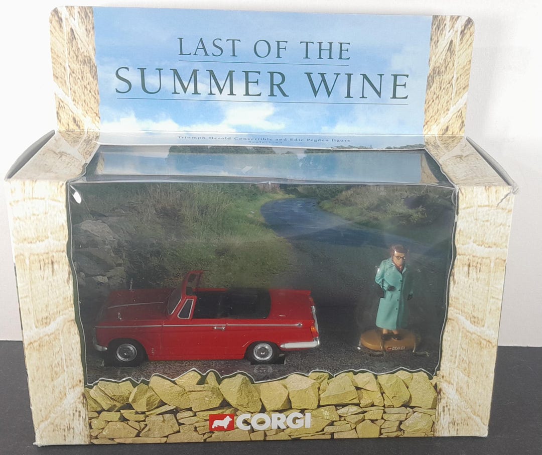 Boxed Corgi Last of the Summer Wine Triumph Herald Convertible & Edie ...