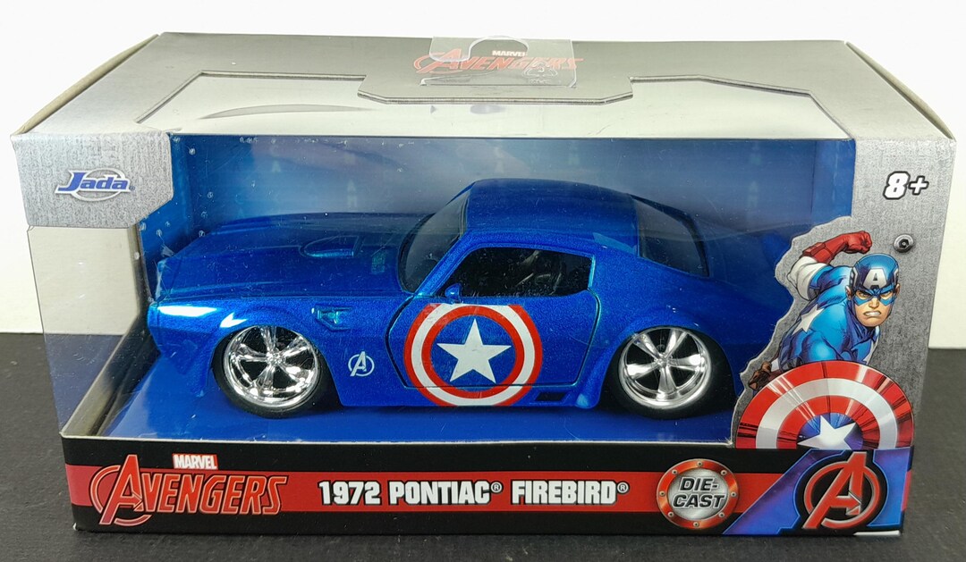 Boxed Jada Marvel Avengers 1972 Pontiac Firebird 940 - Etsy