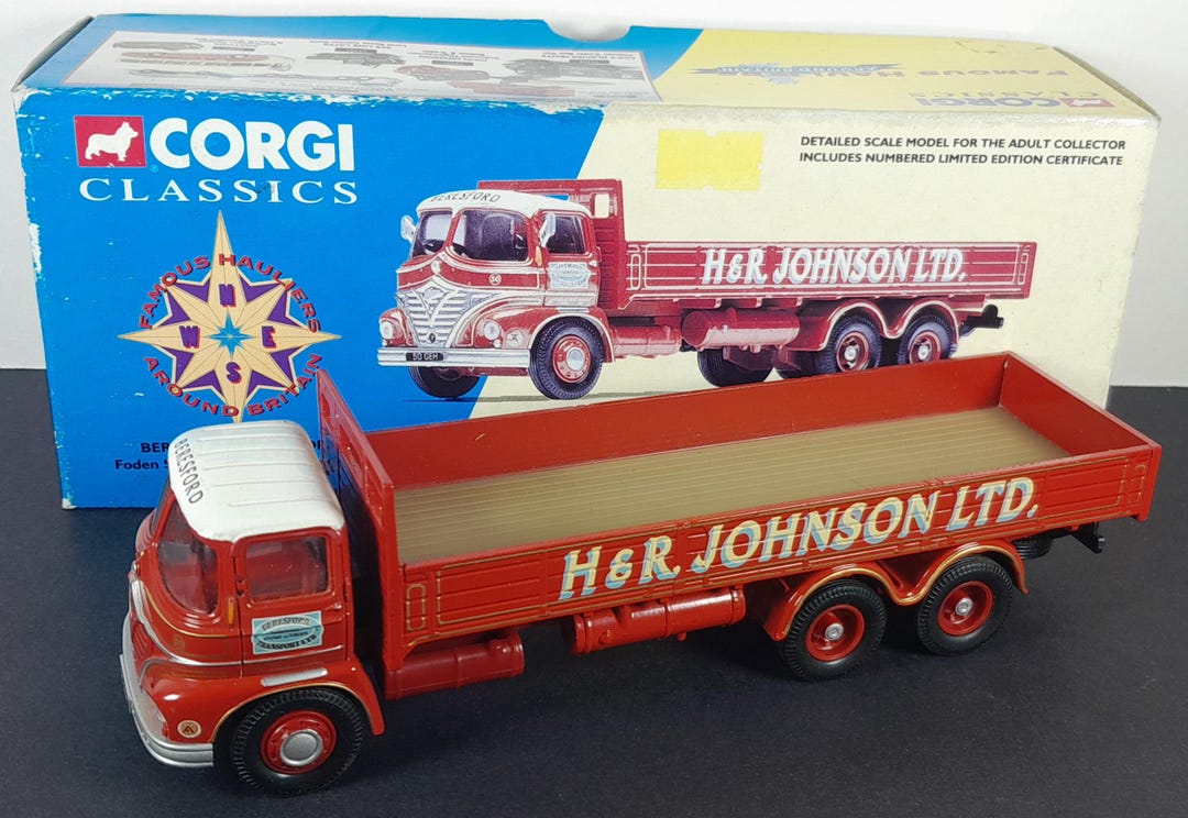 Boxed Corgi Beresford Transport Foden S21 6 Wheel Dropside Lorry 14001 ...
