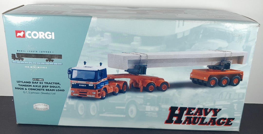 Boxed Corgi G.C.S Johnson skeeby Ltd Leyland Daf 85 Tractor, Tandem ...