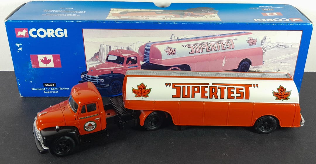 Boxed Corgi Supertest Diamond T Semi Tanker - 56203 (477) - Etsy