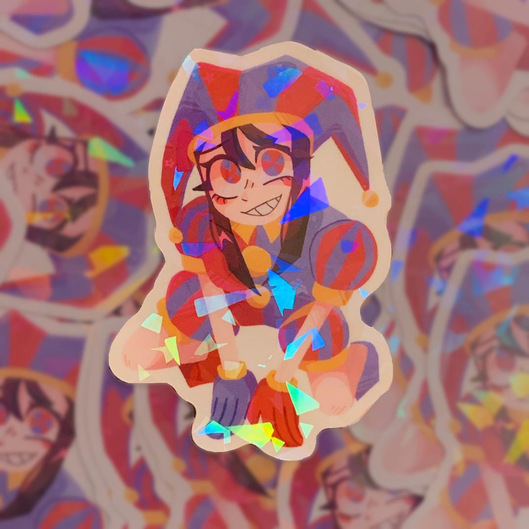 Pomni Sticker | the Amazing Digital Circus | TADC | 2.5" Waterproof ...