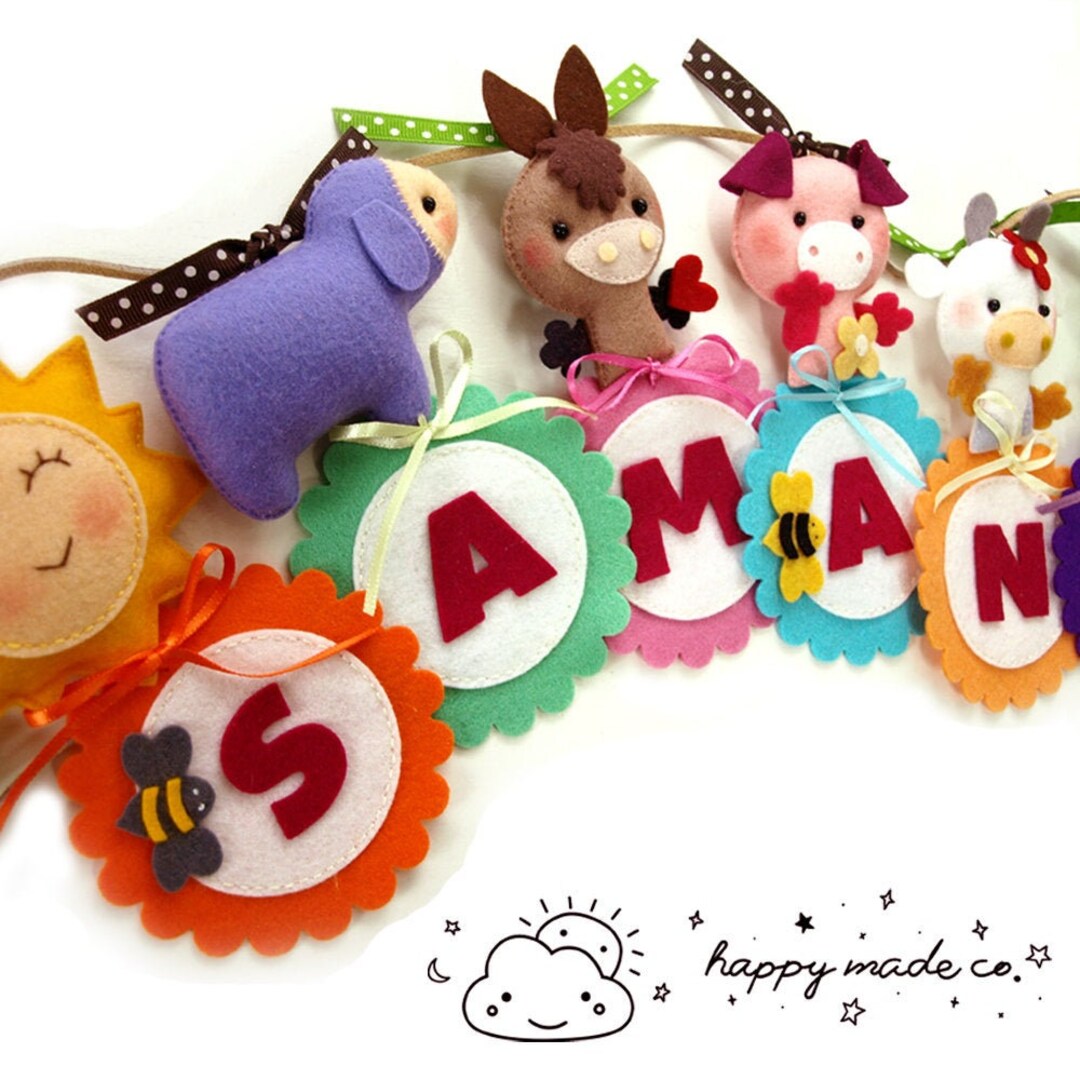 Country Farm Name Banner, Barnyard Animal Theme, Custom Personalized ...