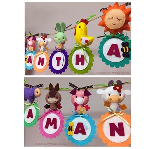 Country Farm Name Banner, Barnyard Animal Theme, Custom Personalized ...