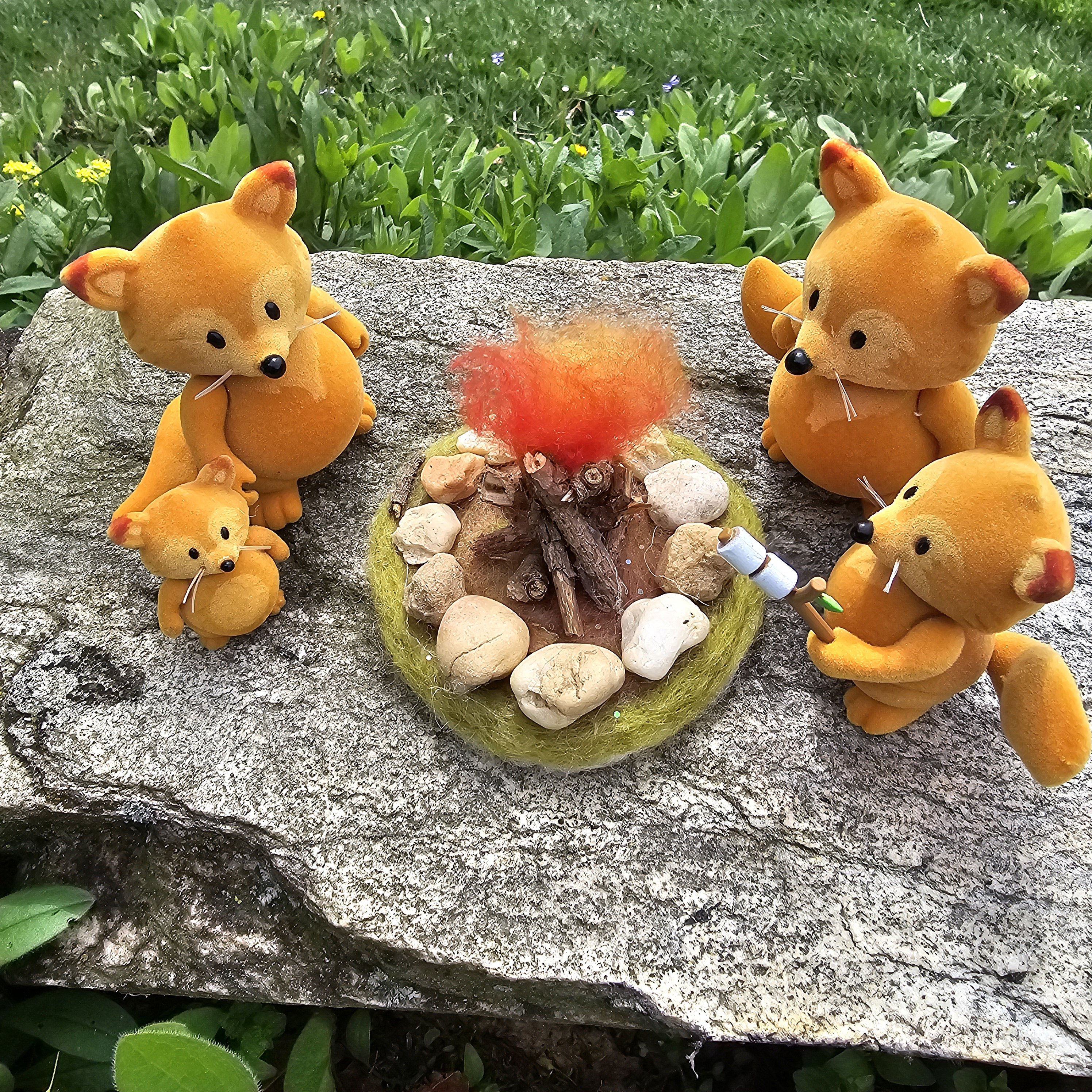 Needle Felted Campfire - Etsy