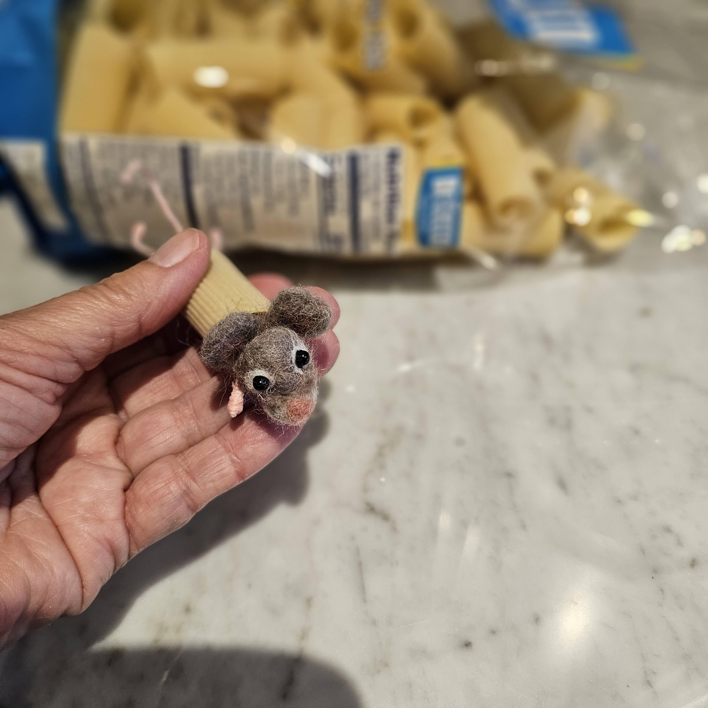 Needle Felted Pasta Mouse- "noonie"-inspired by Viral Video - Etsy