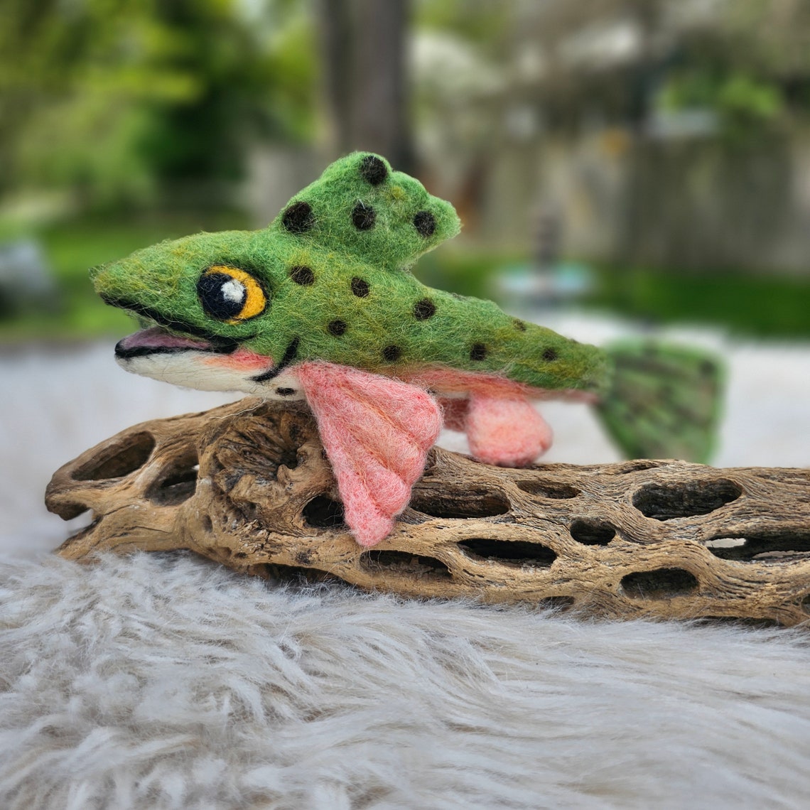 Needle Felted Rainbow Trout - Etsy
