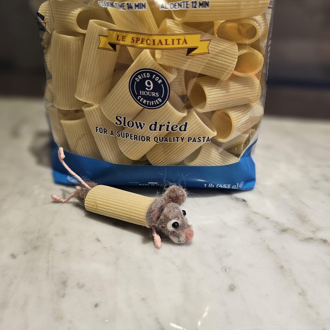 Needle Felted Pasta Mouse- "noonie"-inspired by Viral Video - Etsy