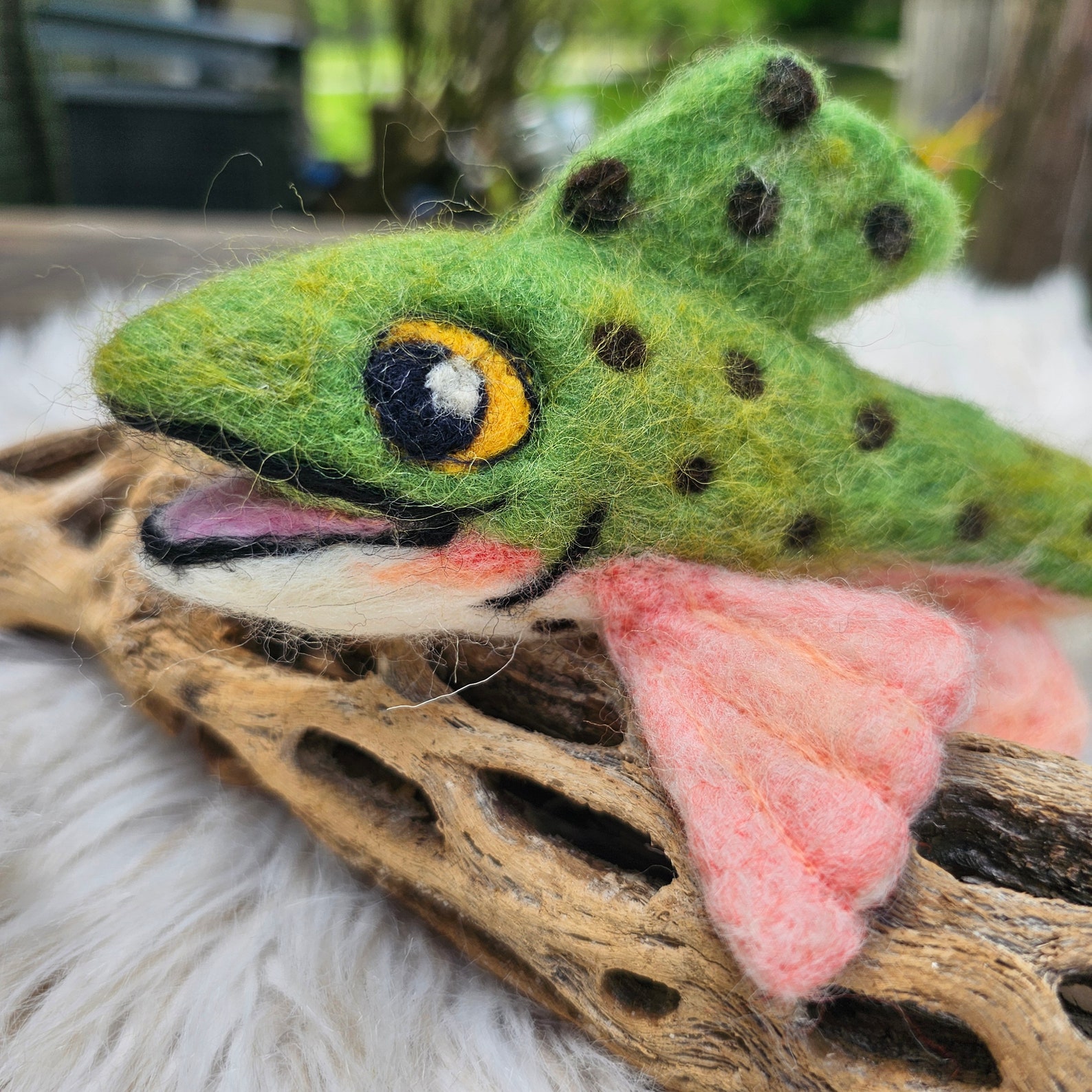 Needle Felted Rainbow Trout - Etsy