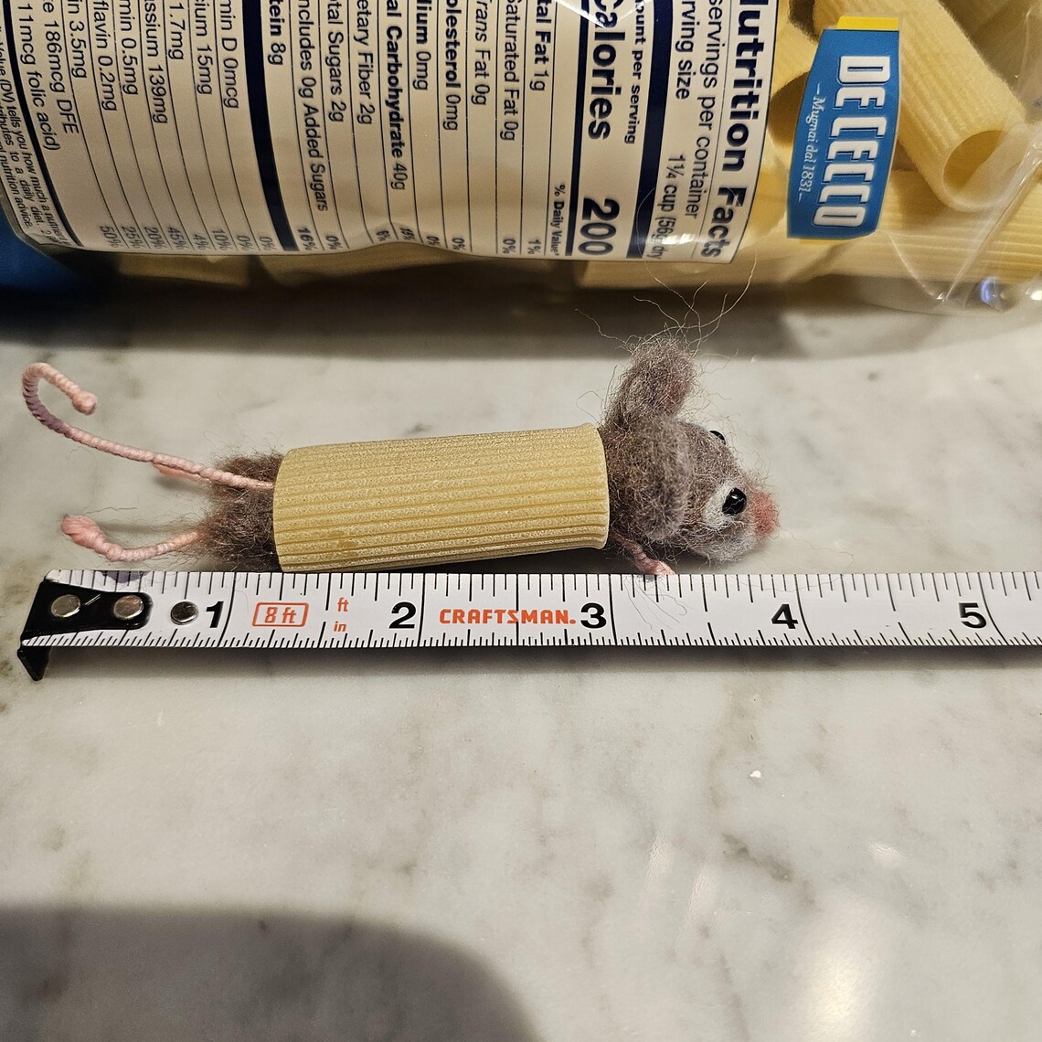 Needle Felted Pasta Mouse- "noonie"-inspired by Viral Video - Etsy