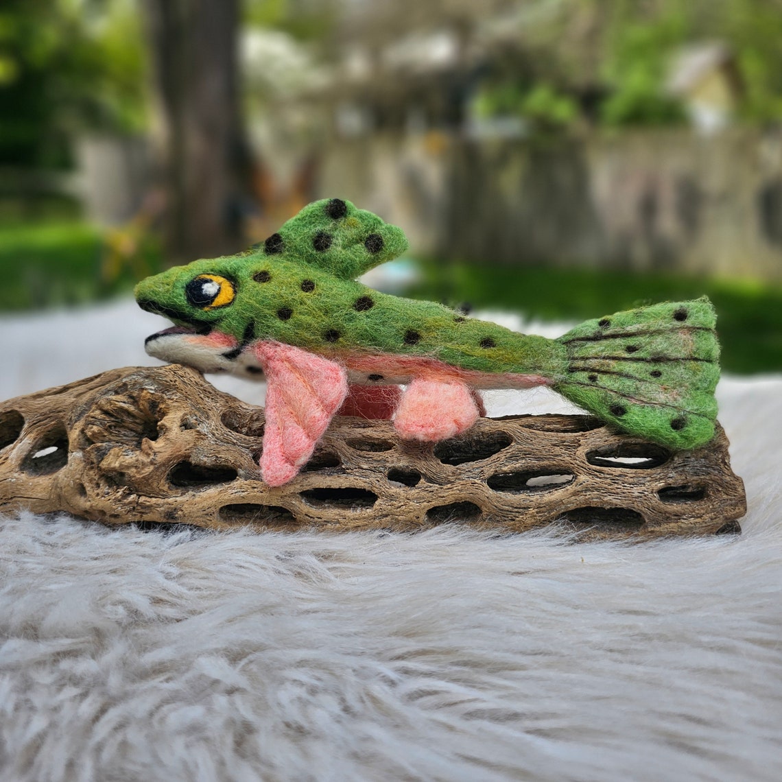 Needle Felted Rainbow Trout - Etsy