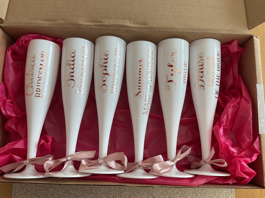 Personalised Champagne Flutes for Weddings, Birthdays, Parties ...