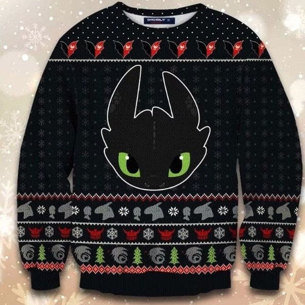 Toothless Christmas Ugly Sweater sold by Anastasiia Andreieva | SKU ...