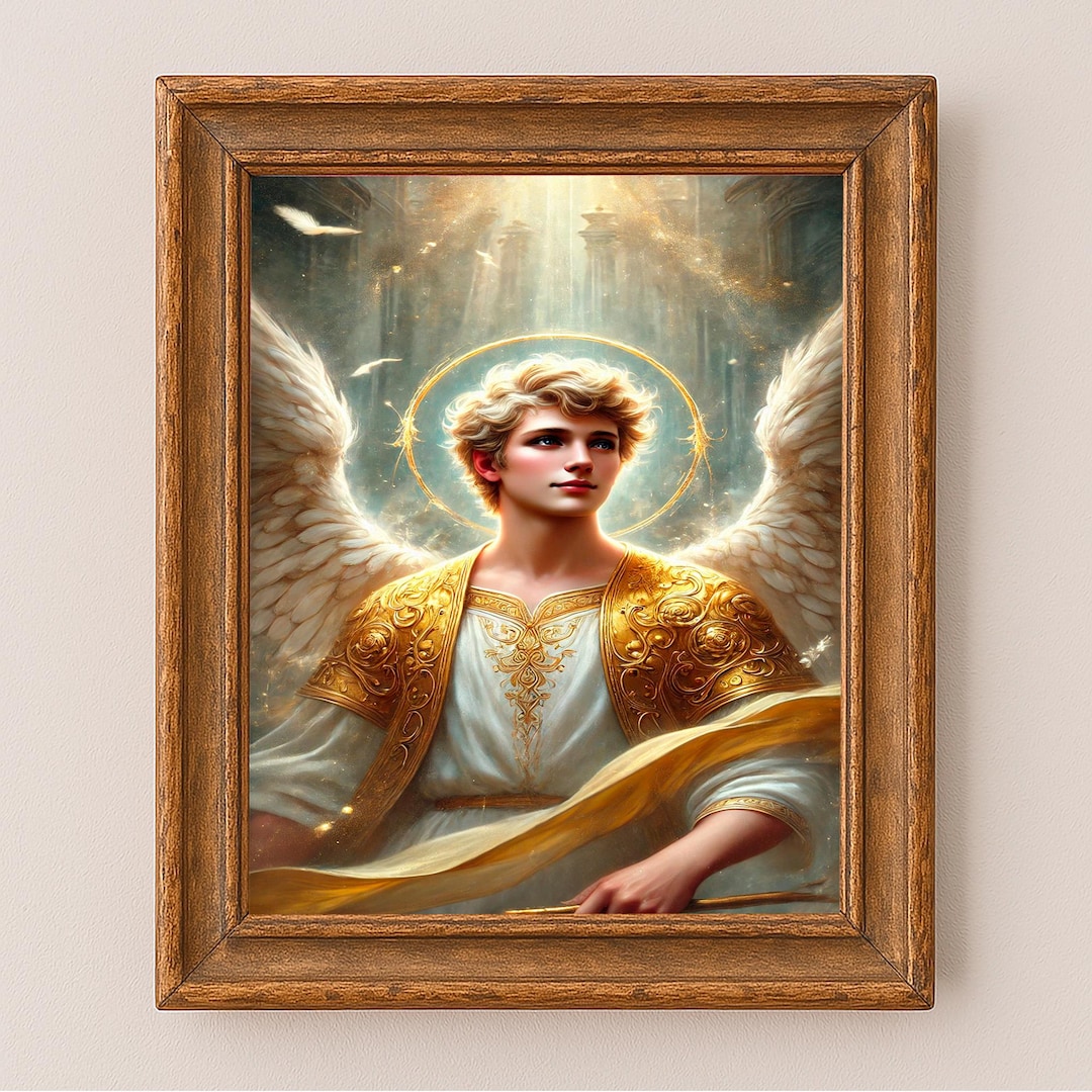 Angel Gabriel Art Print, Archangel Gabriel Wall Decor (digital Download ...