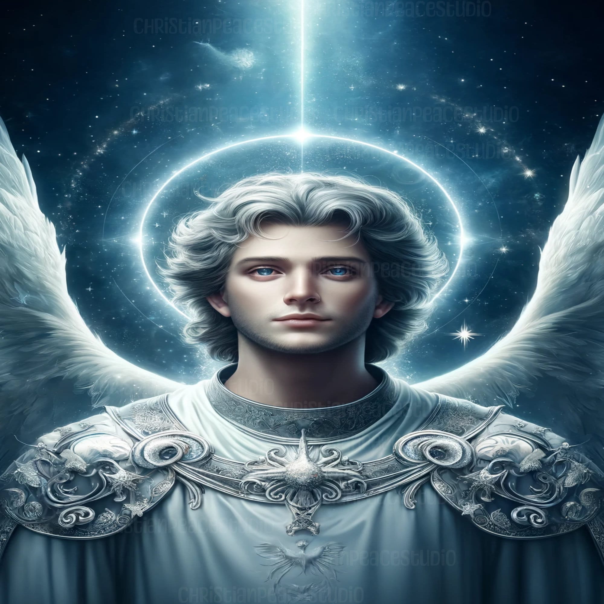 Archangel Gabriel, Art Print, Inspirational Christian Wall Decor for ...