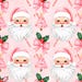 Preppy Retro Girly Christmas Santa Bow: Seamless Digital Pattern Repeat ...