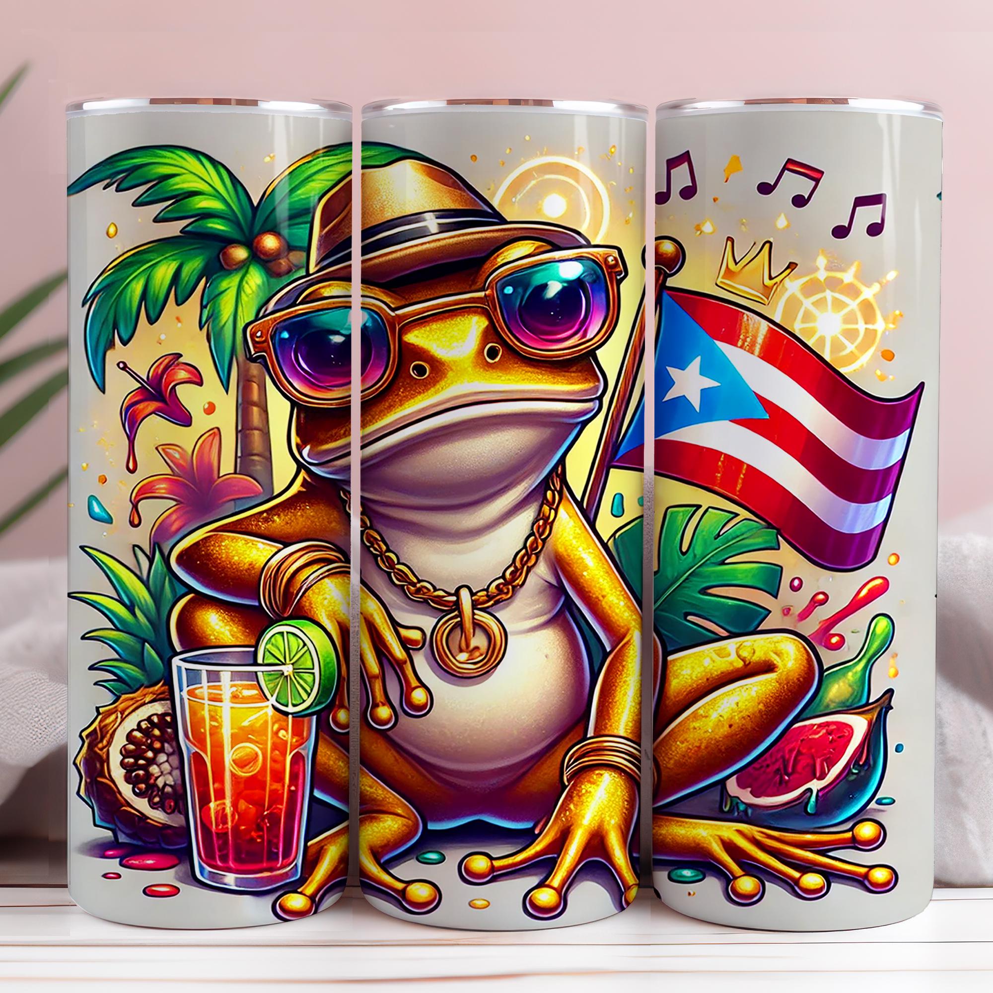 Puerto Rico Tumbler Wrap 20oz PNG Seamless Puerto Rico Flag Tumbler ...