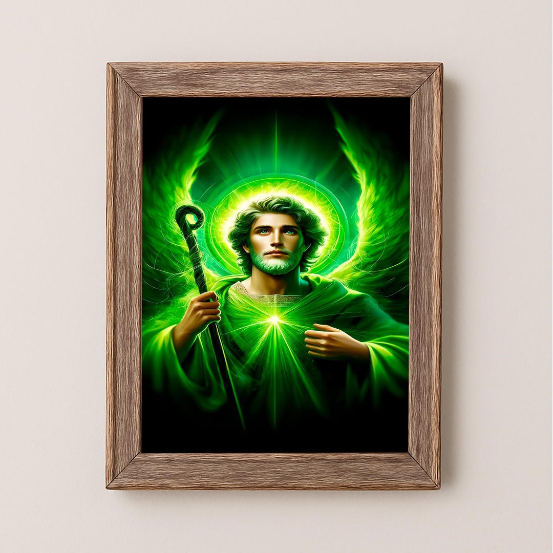 Archangel Raphael Print, Spiritual Healing Decor (digital Download) - Etsy