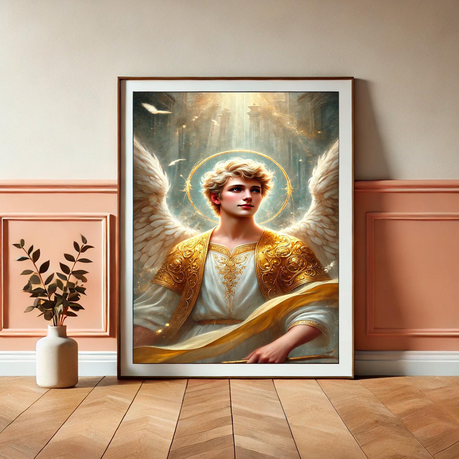 Angel Gabriel Printable, DIGITAL DOWNLOAD, St Gabriel, St. Gabriel Icon ...