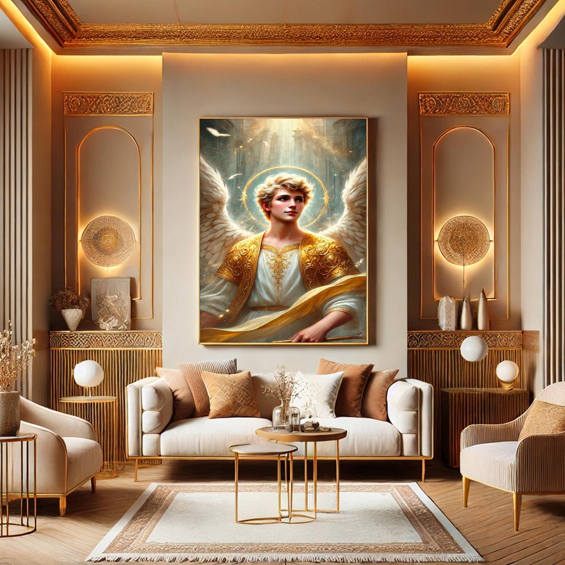 Angel Gabriel Printable, DIGITAL DOWNLOAD, St Gabriel, St. Gabriel Icon ...