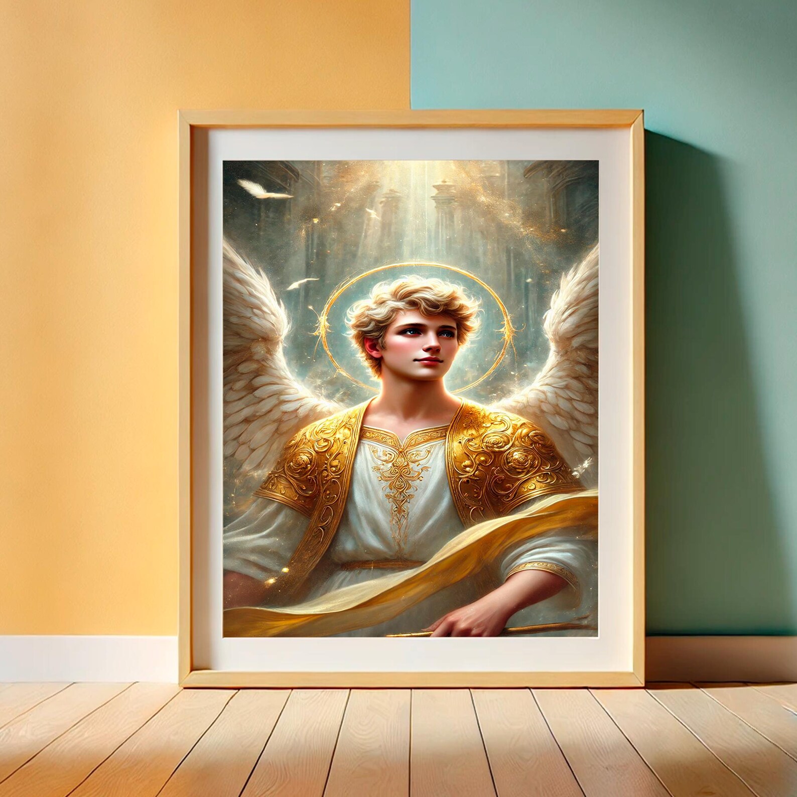 Angel Gabriel Printable, DIGITAL DOWNLOAD, St Gabriel, St. Gabriel Icon ...