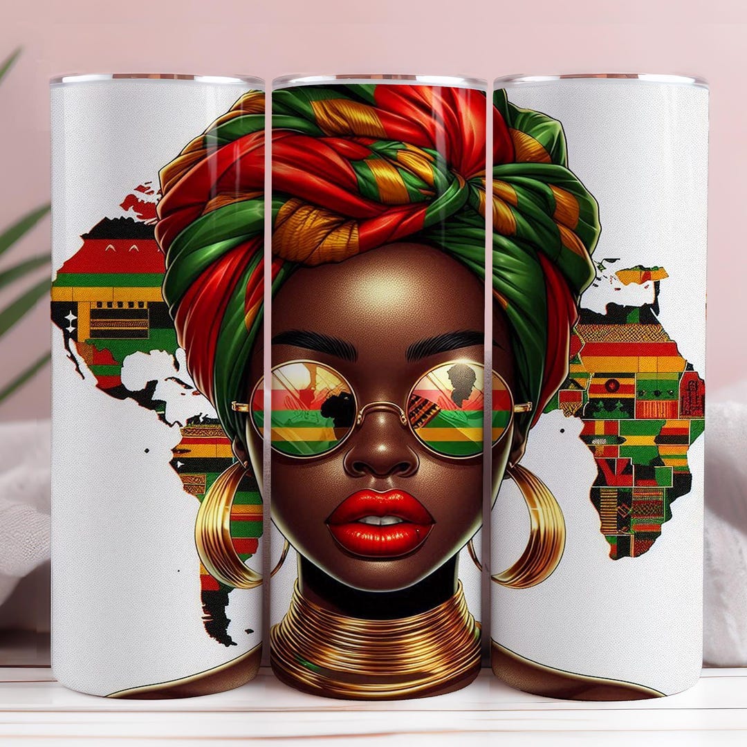 Trendy Juneteenth Map PNG Tumbler Wrap Png 20oz Black History Png ...