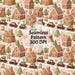 Christmas Gingerbread Village Seamless Pattern (digital Download) - Etsy