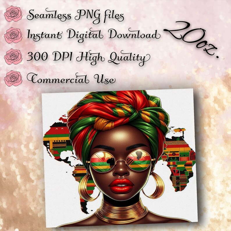 Trendy Juneteenth Map PNG Tumbler Wrap Png 20oz Black History Png ...