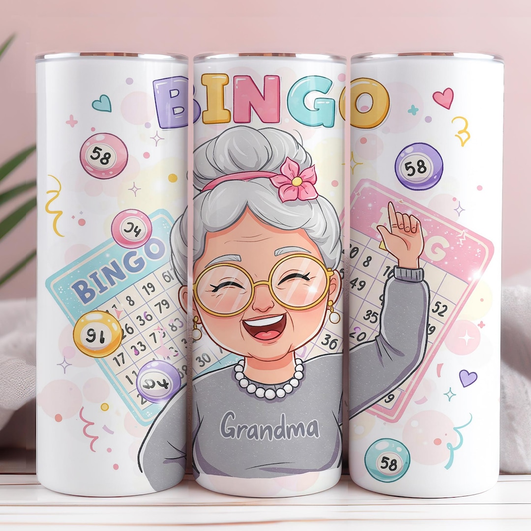 Bingo Grandma Tumbler Design, 20oz 30oz PNG (digital Download) - Etsy