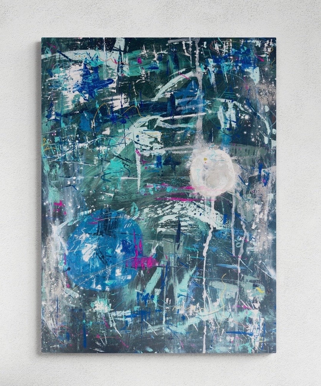 Celestial Currents Abstract Canvas Art Abstract Painting Abstract Wall ...