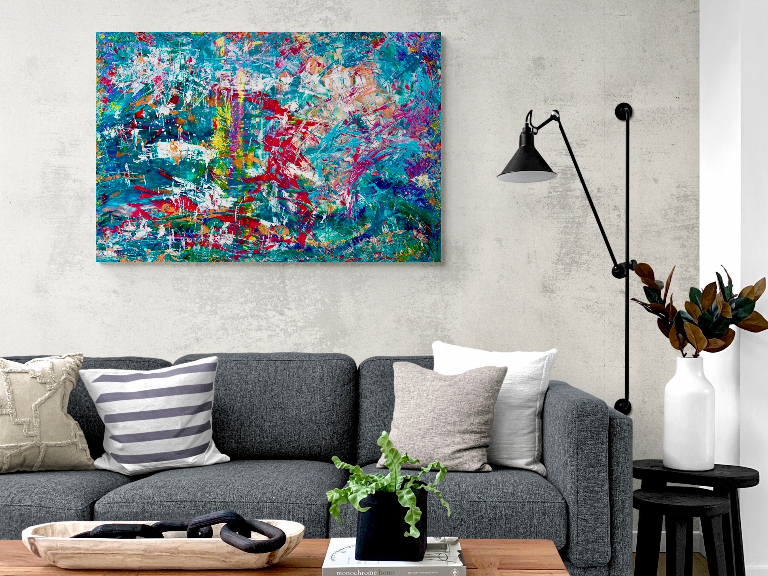 Dancing Lady Original Abstract Art Abstract Canvas Wall Art Abstract ...