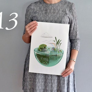 Science Poster - Life Cycle of Frogs - Science Art Poster for Kids - Etsy