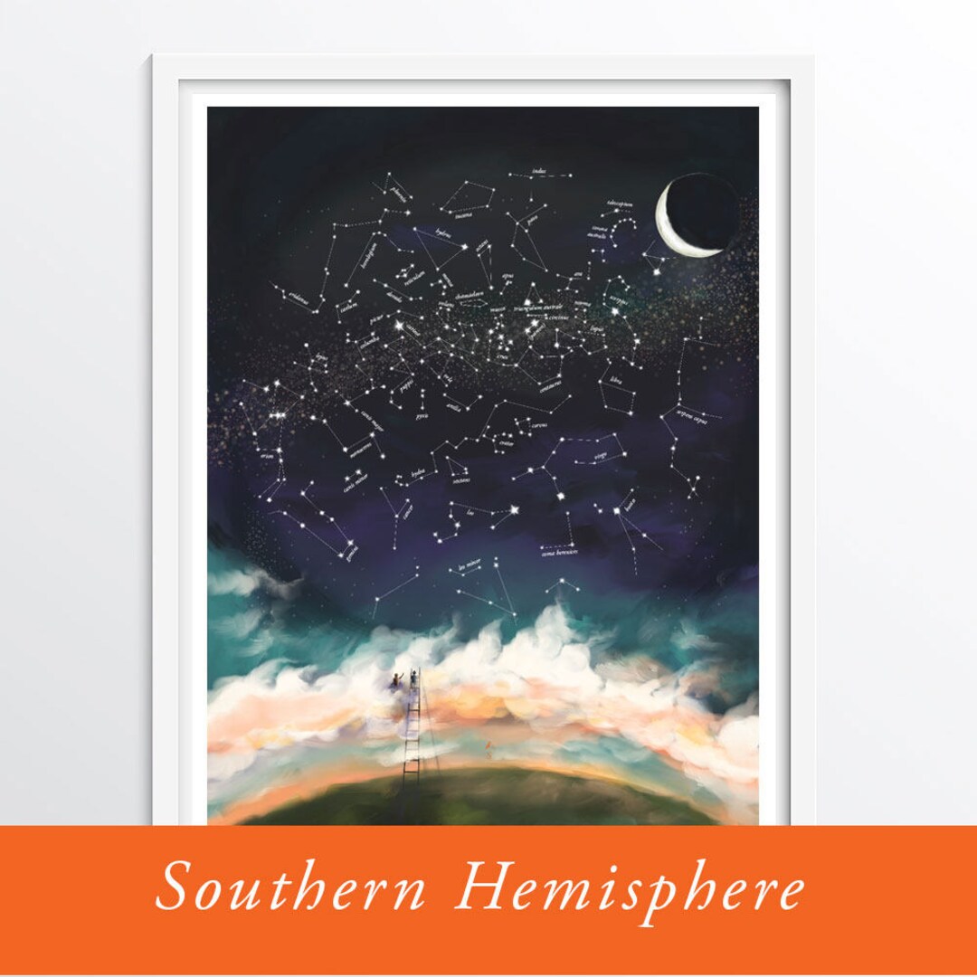 Australian Educational Poster - Constellations Print - Stars of the ...
