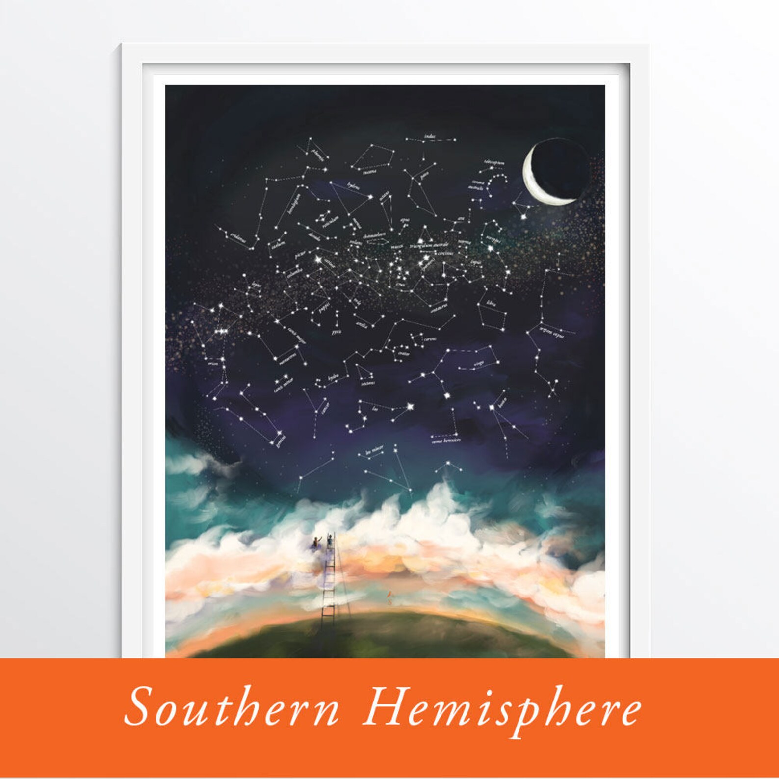 Australian Educational Poster - Constellations Print - Stars of the ...