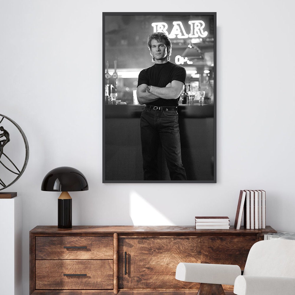 Roadhouse Movie Poster Patrick Swayze in Bar, Wall Print, Wall Art ...