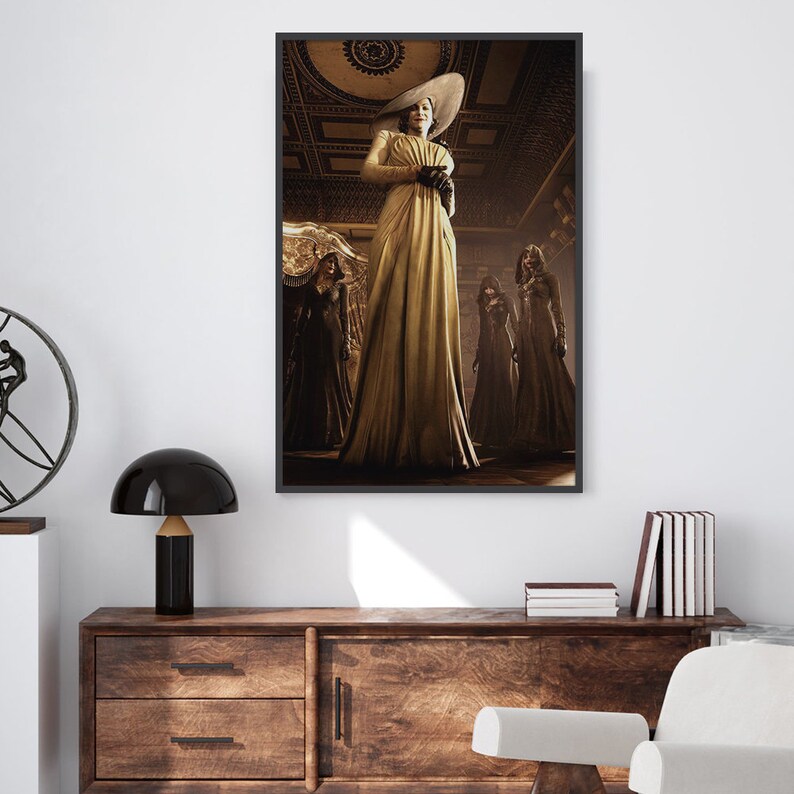Resident Evil 8 Lady Dimitrescu Game Poster, Wall Print, Wall Art, Room ...