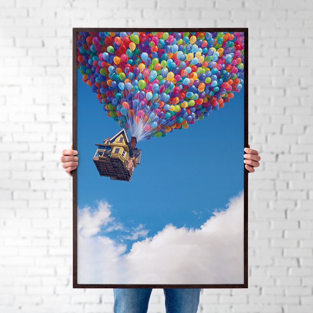 Up Pixar Balloons Movie Poster, Wall Print, Wall Art, Room Decor, Home ...