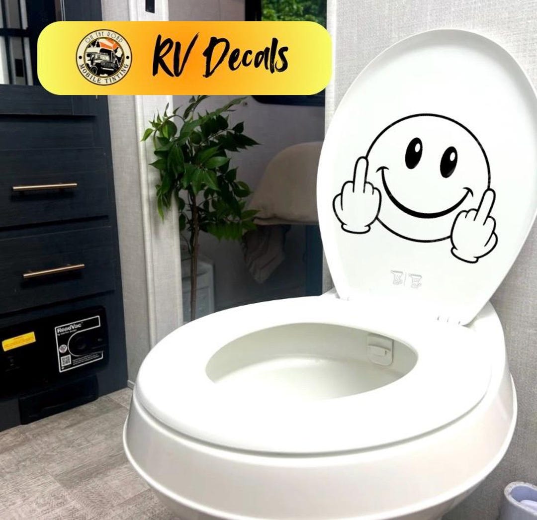 RV Decals (smiley Face Flipping the Bird) - Etsy